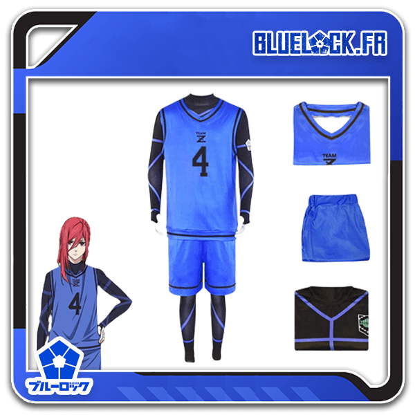 Maillot Blue Lock - Numéro 4 - Hyoma Chigiri - Bluelock.fr
